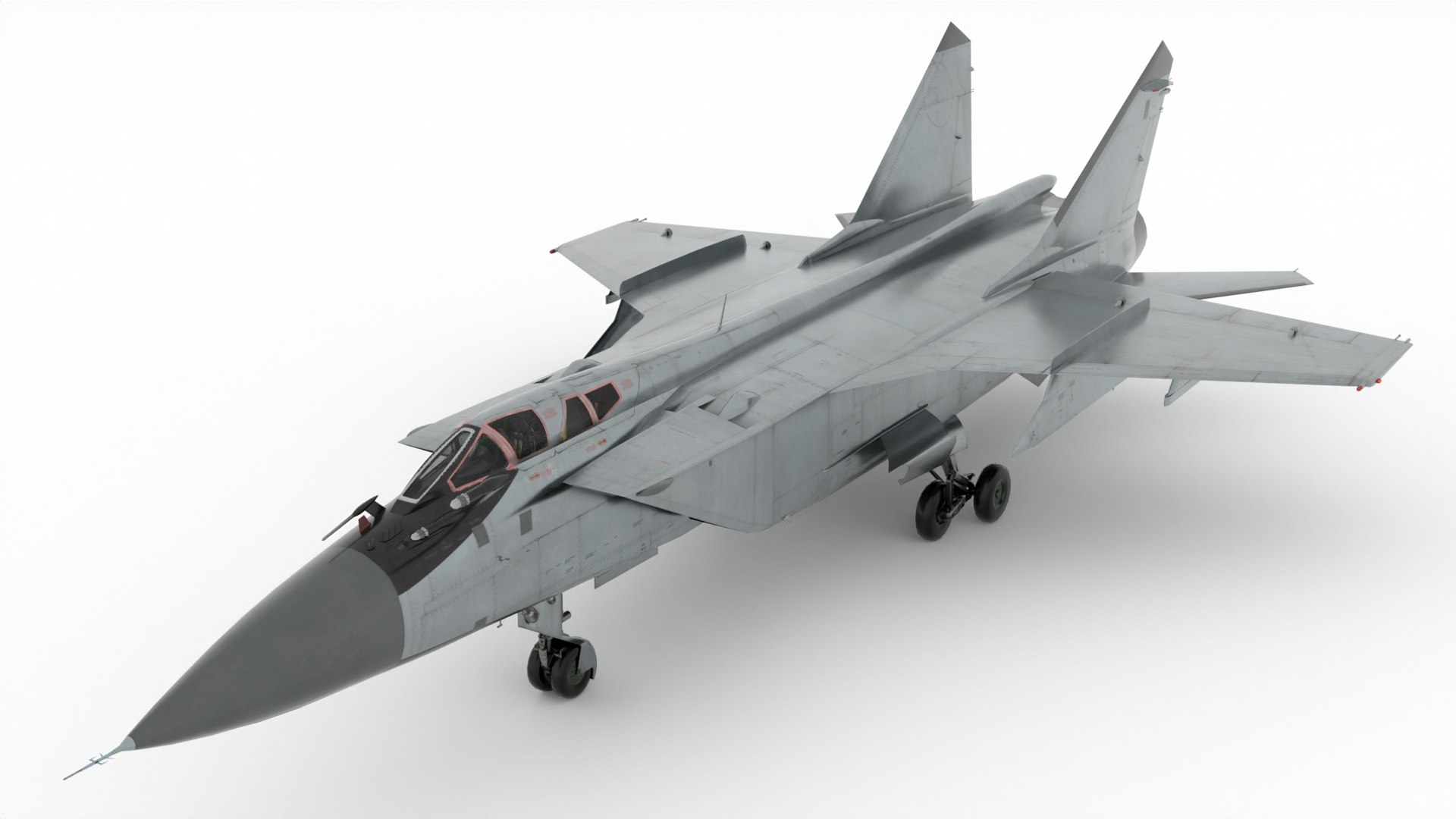 modelo 3d Avión de combate MIG31 - TurboSquid 2170395
