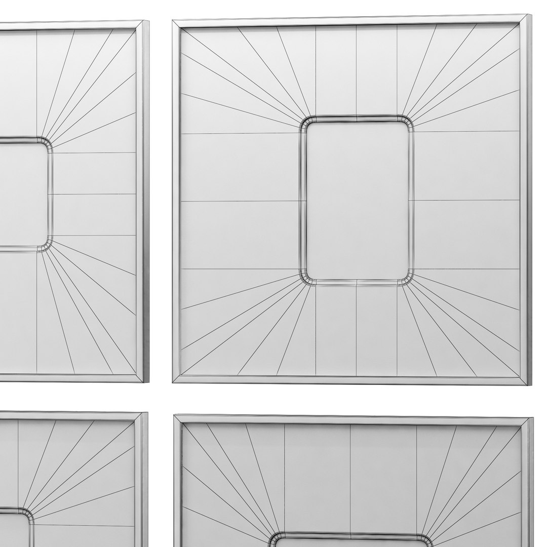 3D Wall Frames With Photos In Passe-partout - TurboSquid 2285977