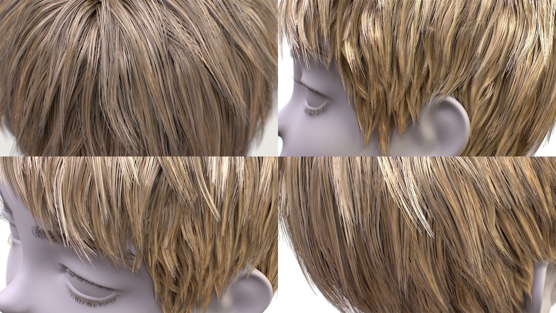 Boy Hair 3D Model - TurboSquid 1912688
