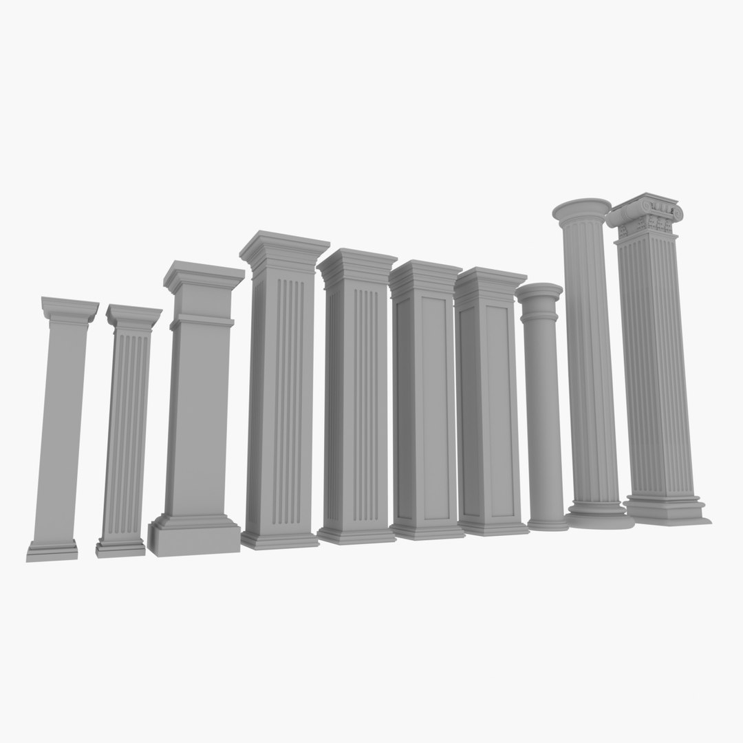 Columns 3D model - TurboSquid 1774302