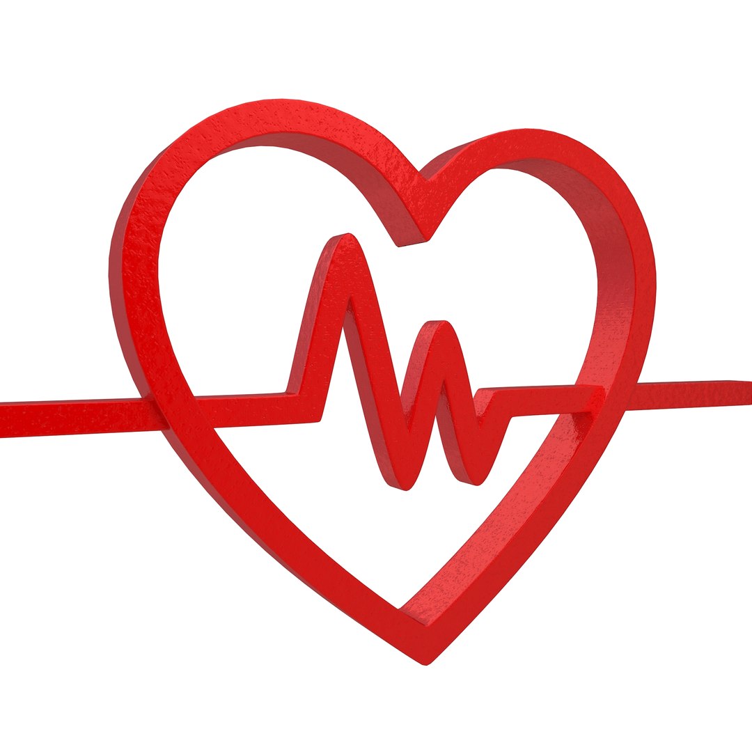 Heartbeat Pulse Logo 3D Model - TurboSquid 1808464