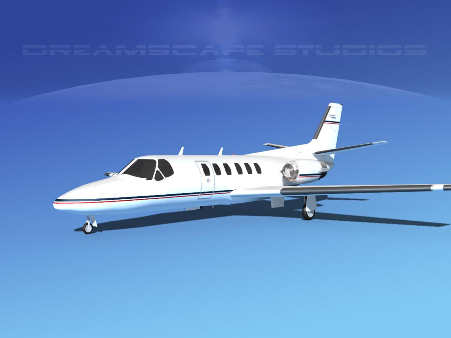 cessna citation ii 550 3d model