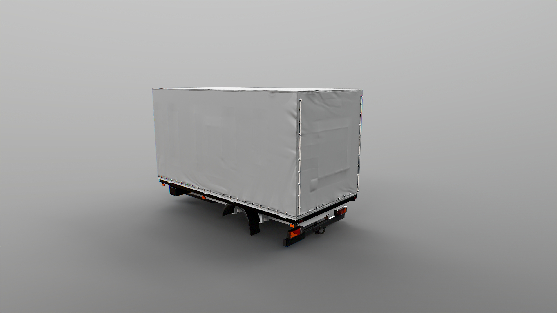 3D Curtain Side Tautliner Van Structure 3D Model PBR Textures ...