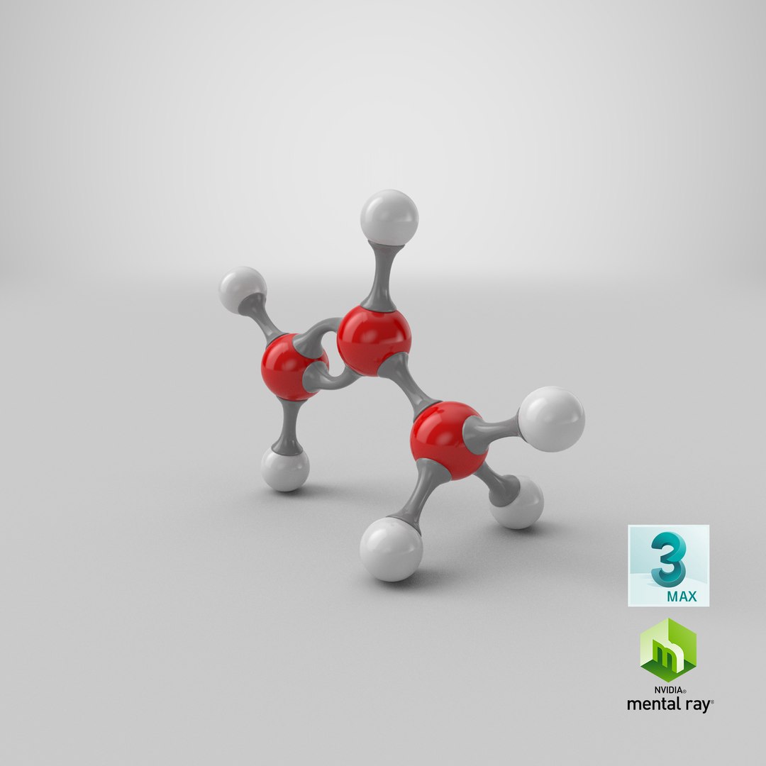 3D Propene Molecular - TurboSquid 1278497
