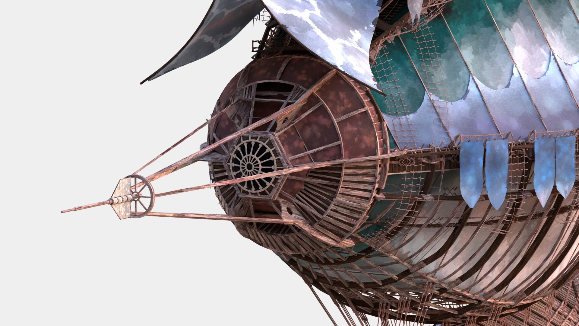 3D Airship Fantastic Model - TurboSquid 2103455