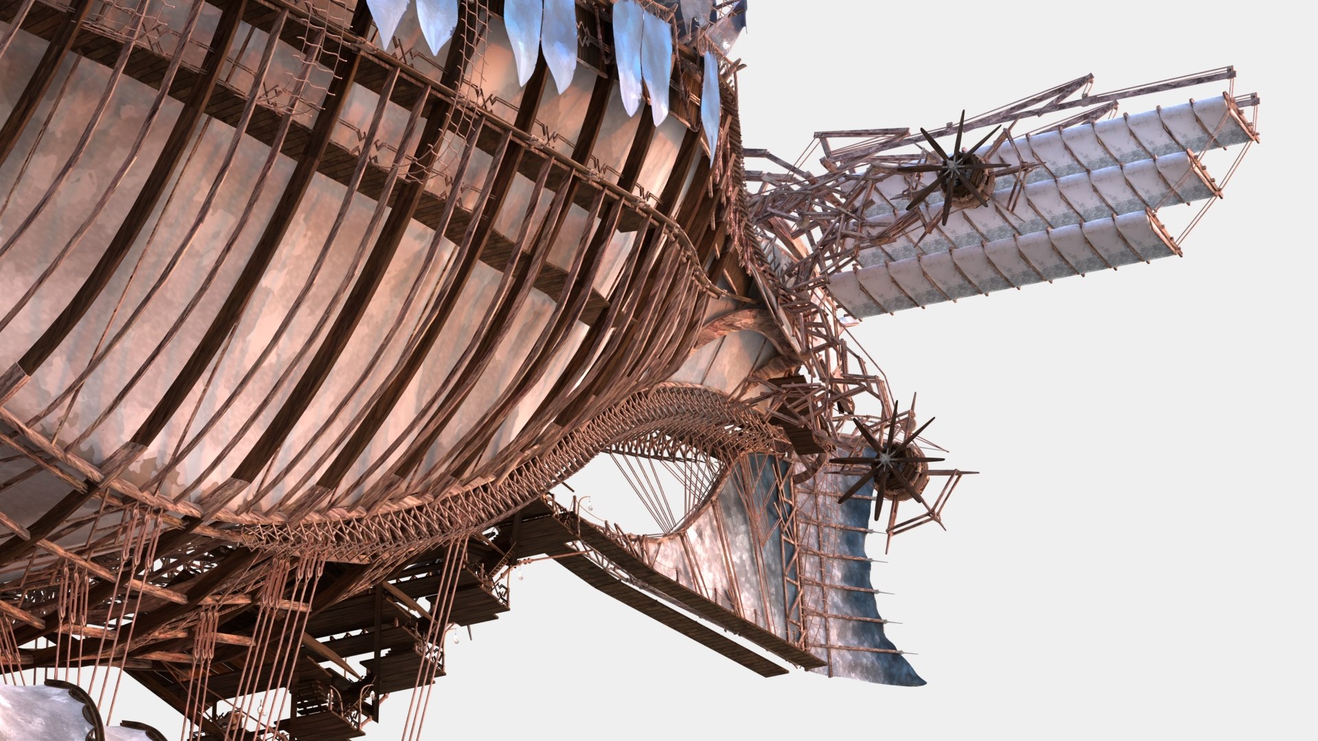 3D Airship Fantastic Model - TurboSquid 2103455