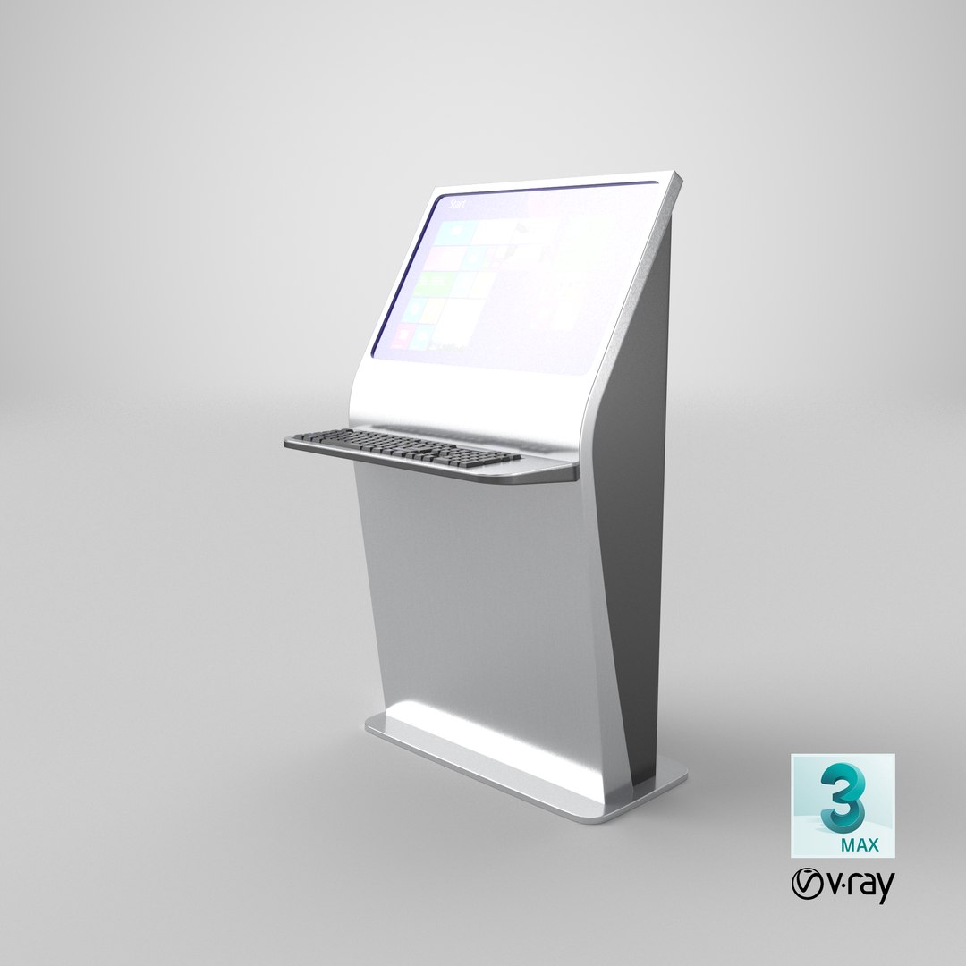 Detailed Electronic Kiosk 01 3D Model - TurboSquid 2061987