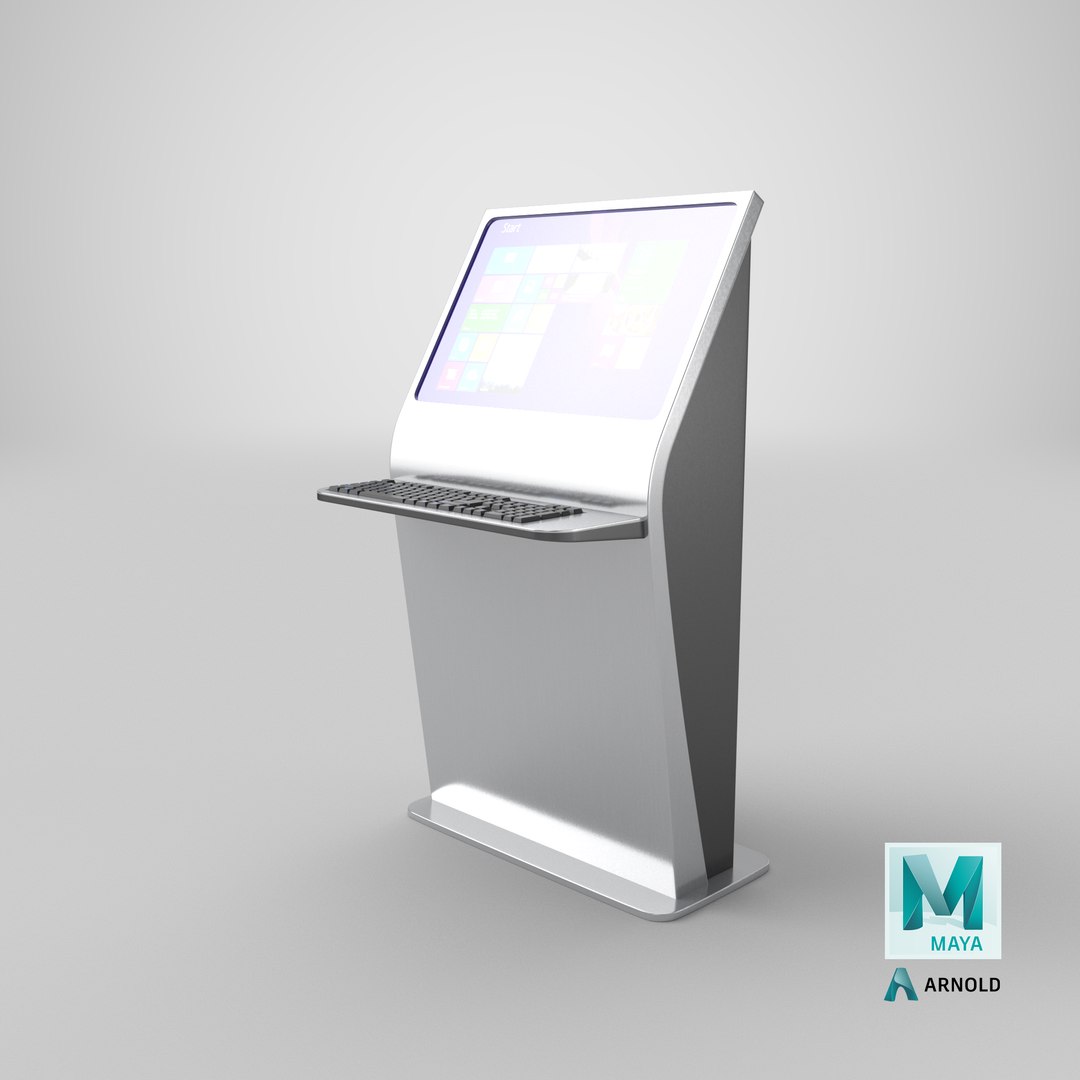 Detailed Electronic Kiosk 01 3D Model - TurboSquid 2061987