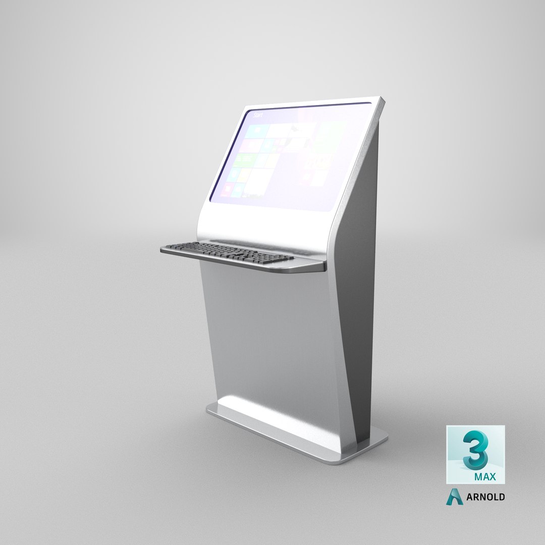 Detailed Electronic Kiosk 01 3D Model - TurboSquid 2061987