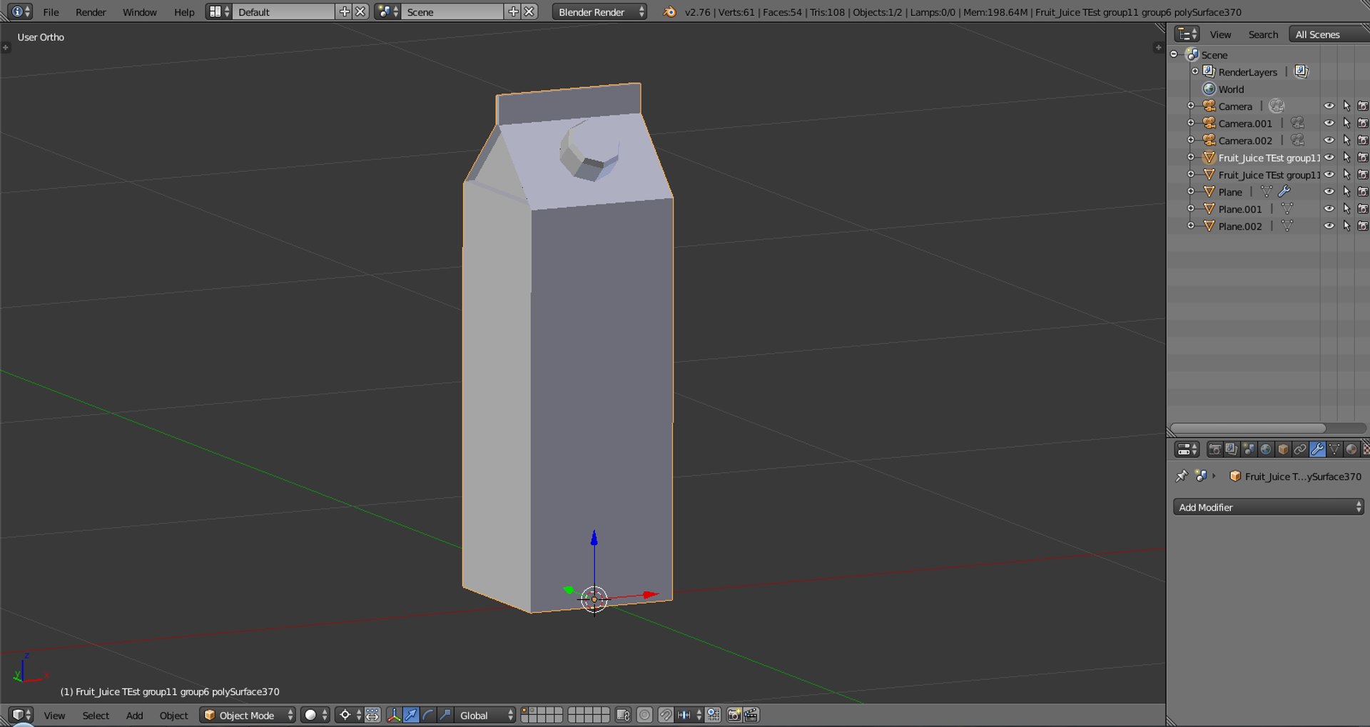 3d Blender Cycles Product Model