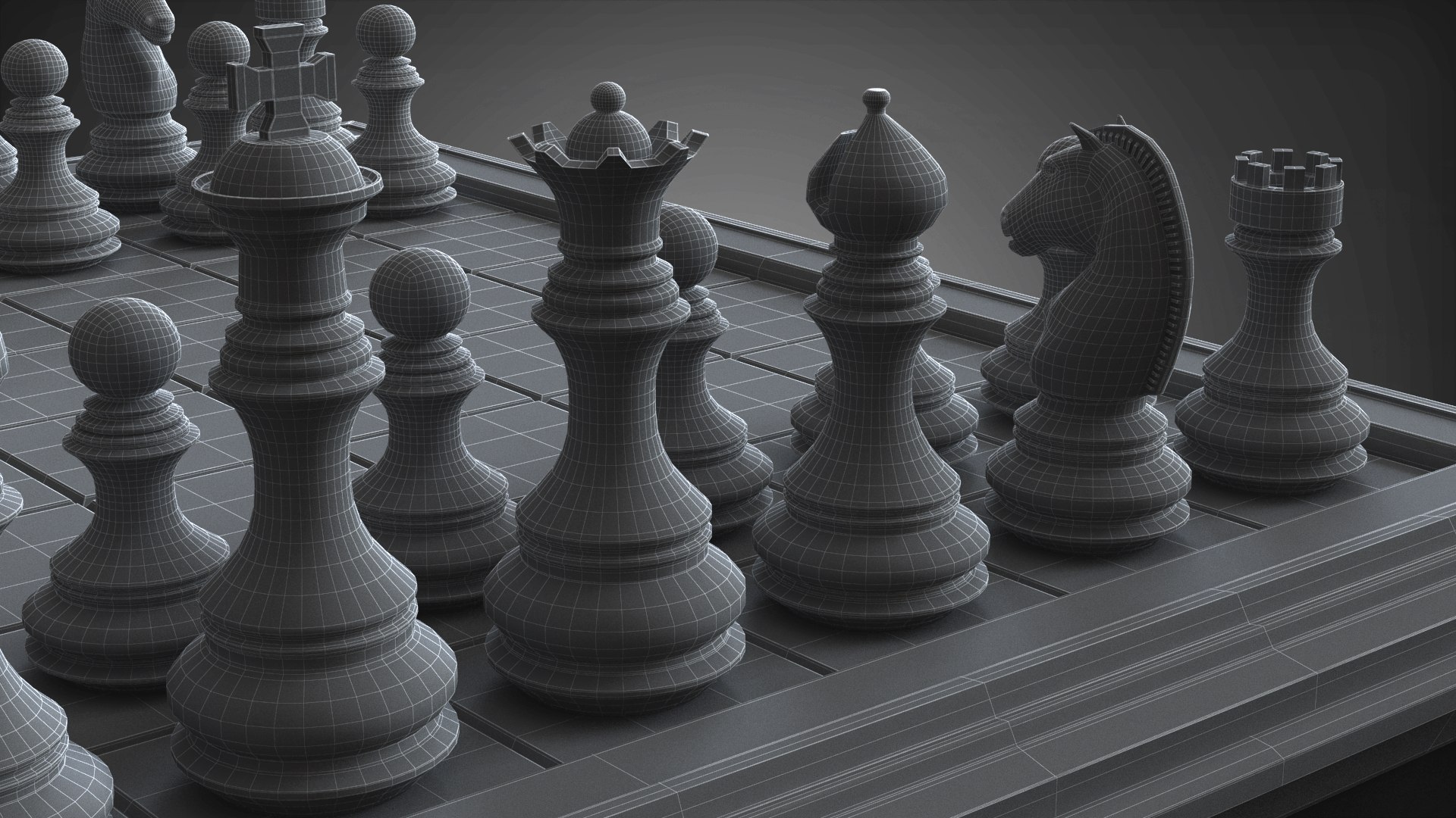 Realistic Chess Set 3D Model - TurboSquid 1465046