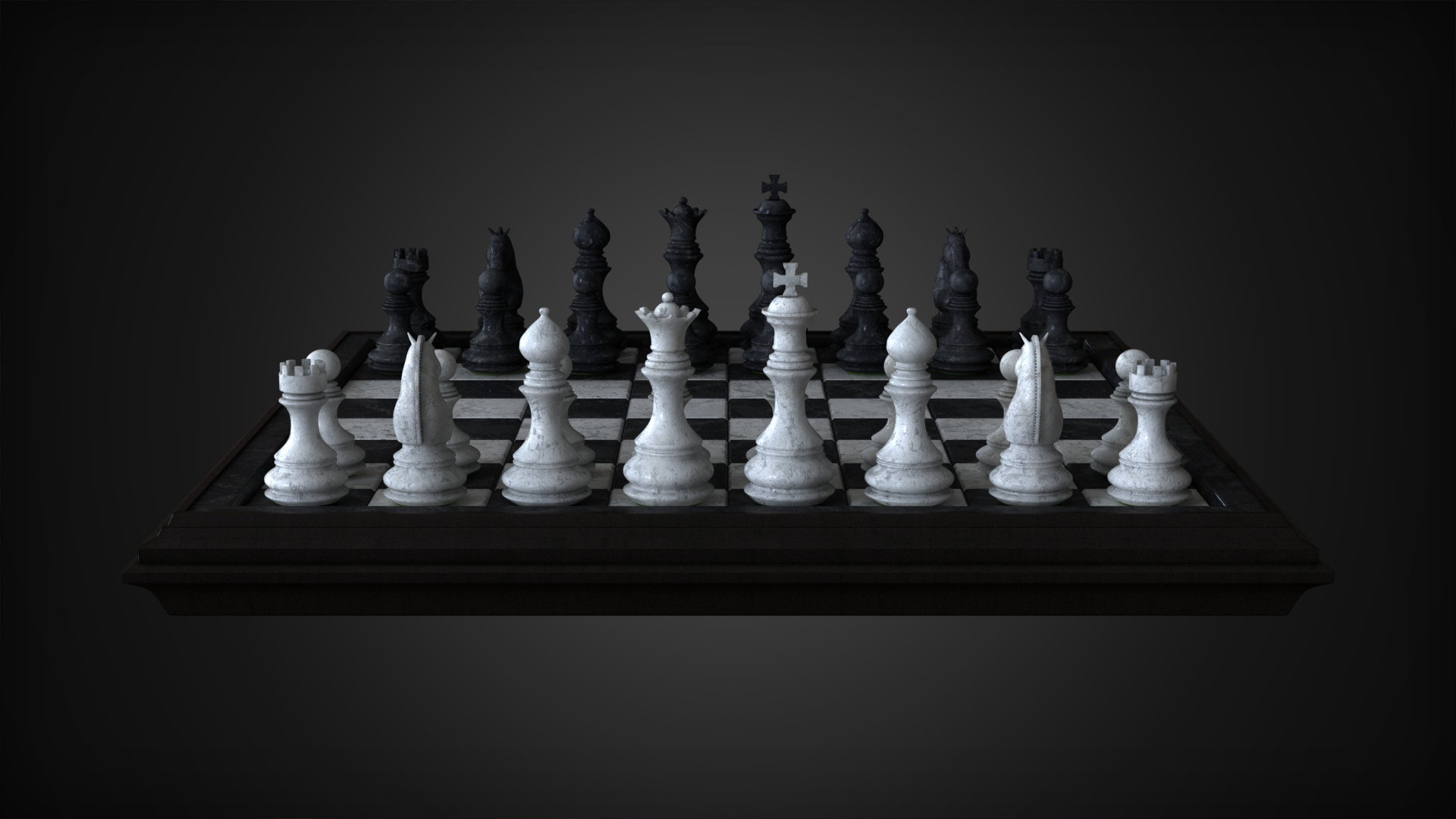 Realistic Chess Set 3D Model - TurboSquid 1465046