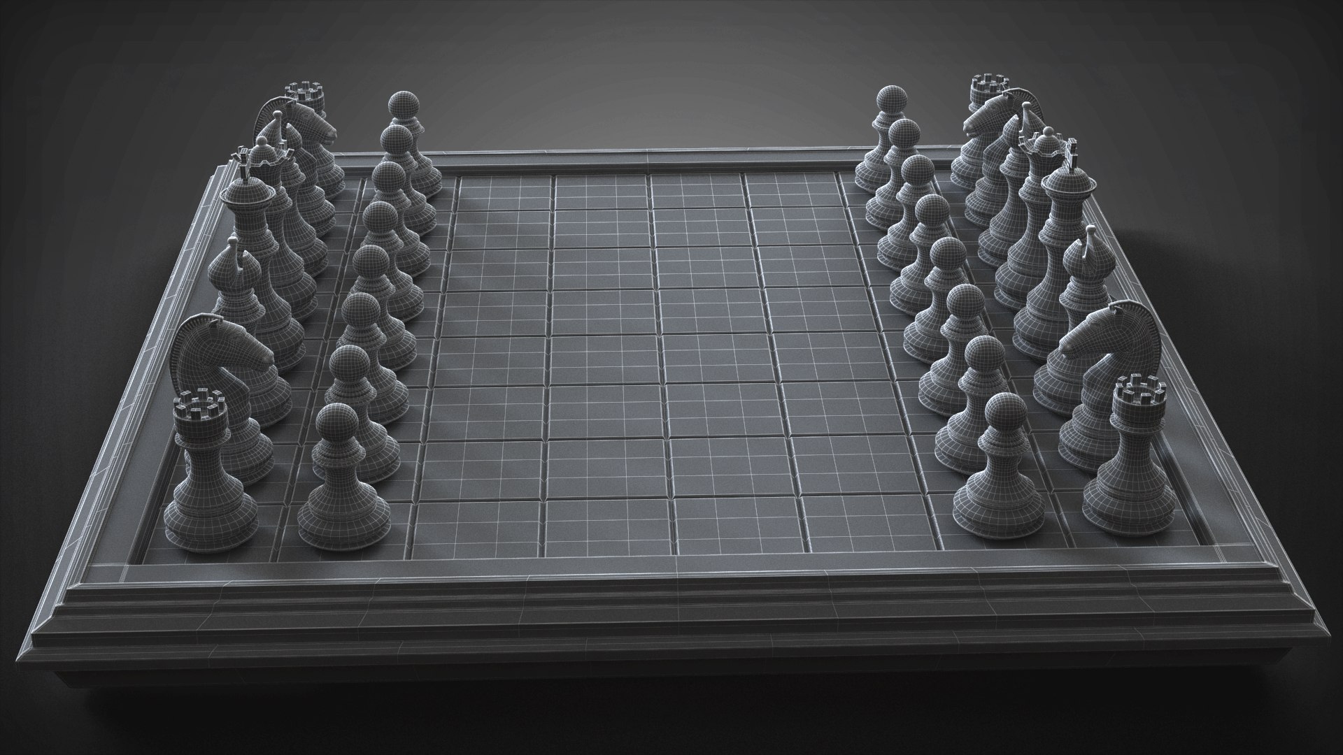 Realistic Chess Set 3D Model - TurboSquid 1465046