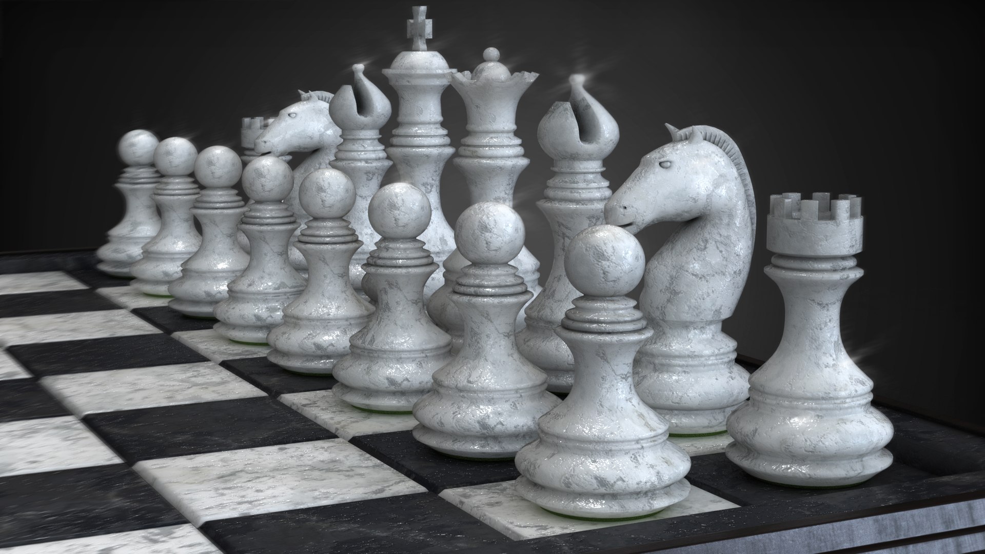 Realistic Chess Set 3D Model - TurboSquid 1465046