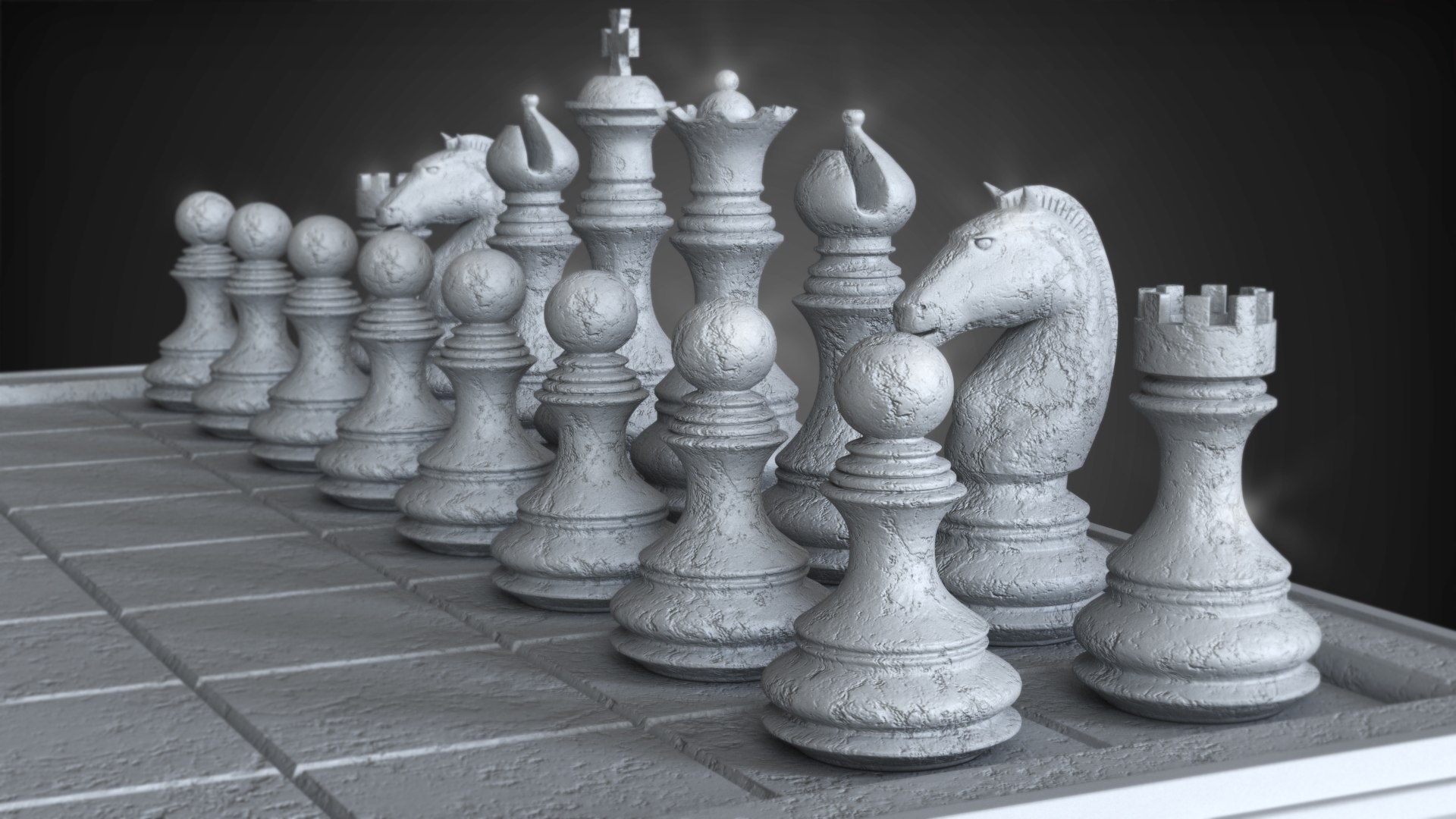 Realistic Chess Set 3D Model - TurboSquid 1465046