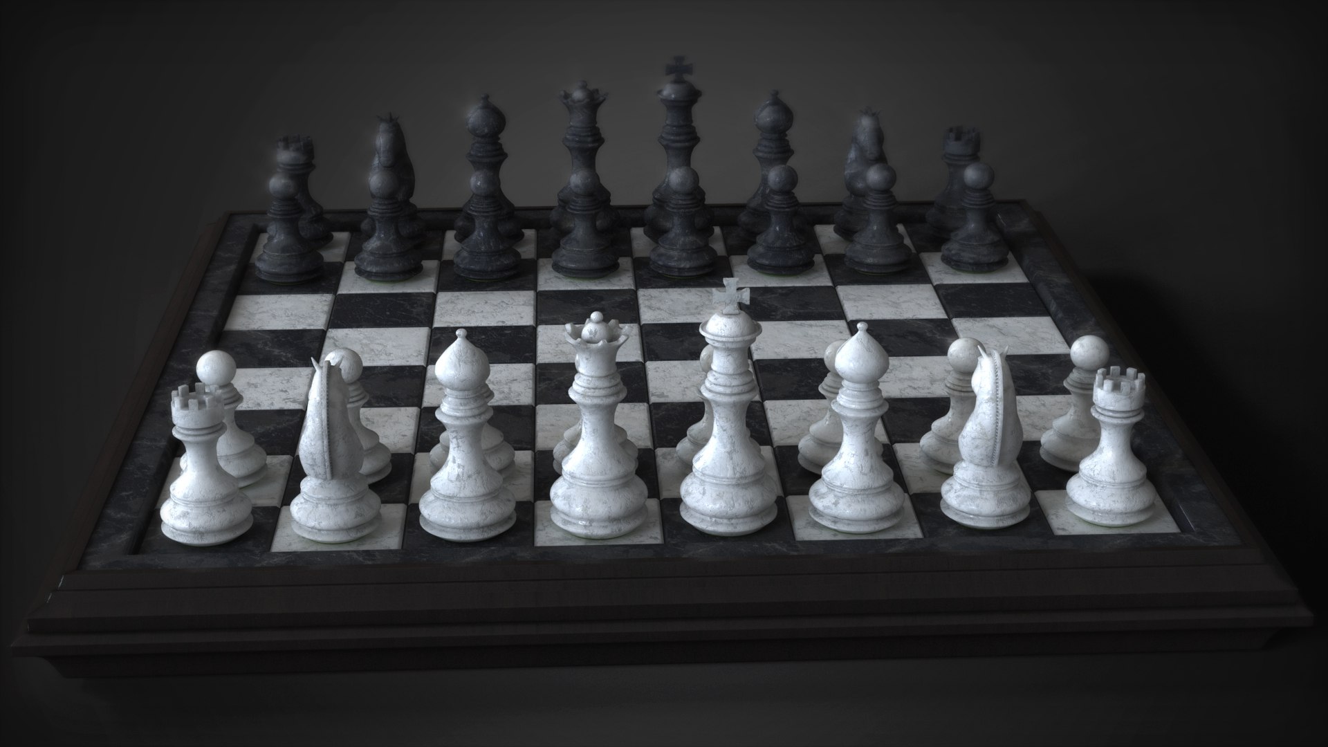 Realistic Chess Set 3D Model - TurboSquid 1465046