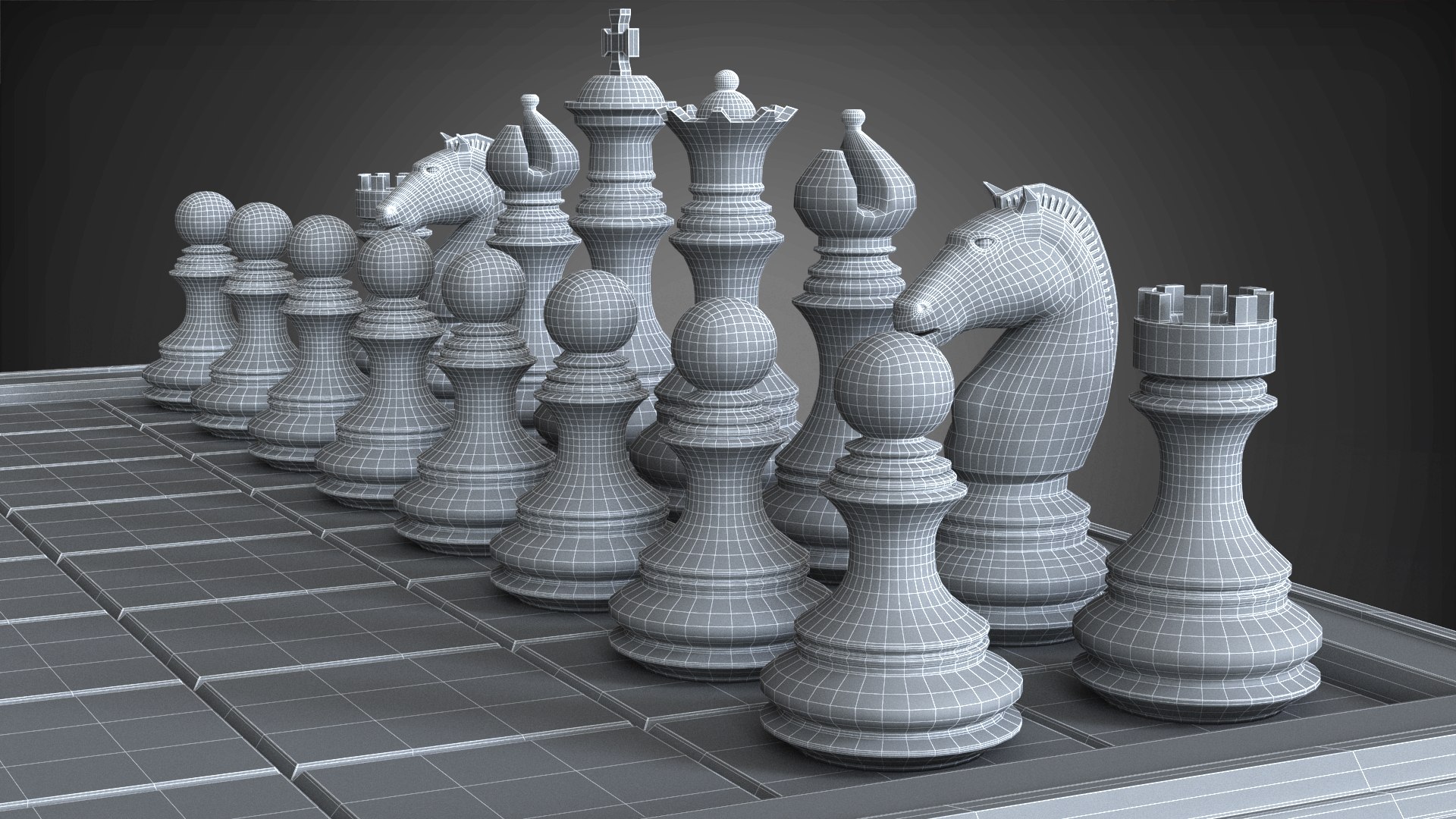 Realistic Chess Set 3D Model - TurboSquid 1465046