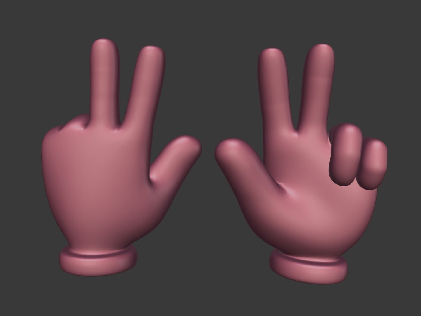 Cartoon Hand 3D Model - TurboSquid 1363141