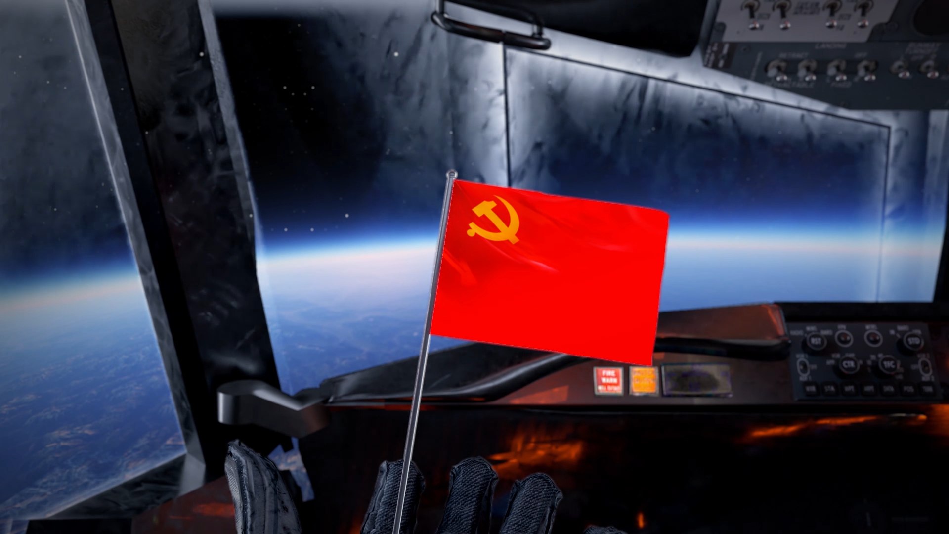 Red Flag in Outer Space 3D model - TurboSquid 2051453