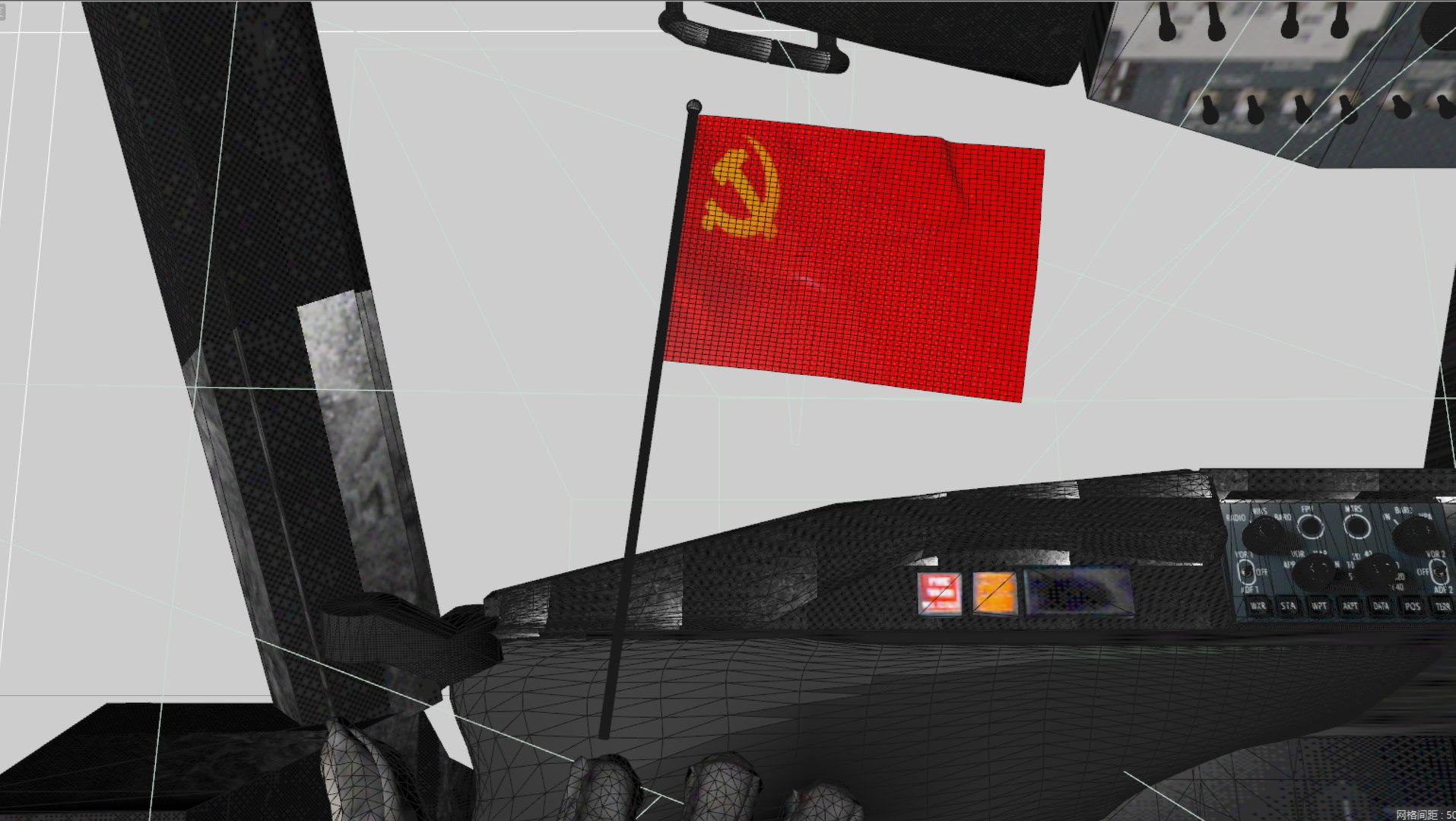 Red Flag in Outer Space 3D model - TurboSquid 2051453