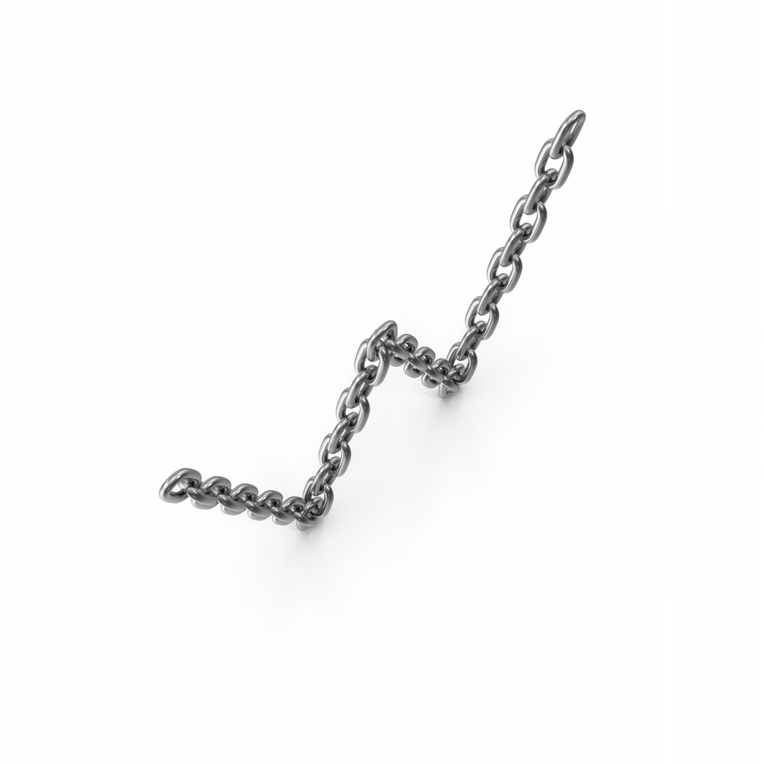 Chain Letter W 3D Model - TurboSquid 2024722