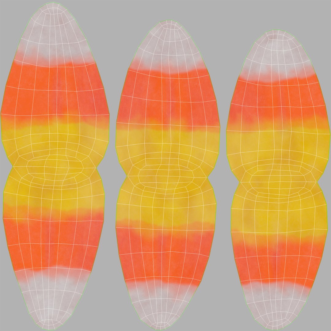 3D Candy Corn 4 Model - TurboSquid 1334120