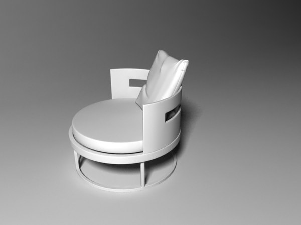 rounded armchair max free