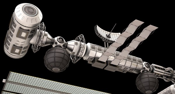 Sci fi space station 3D - TurboSquid 1281350