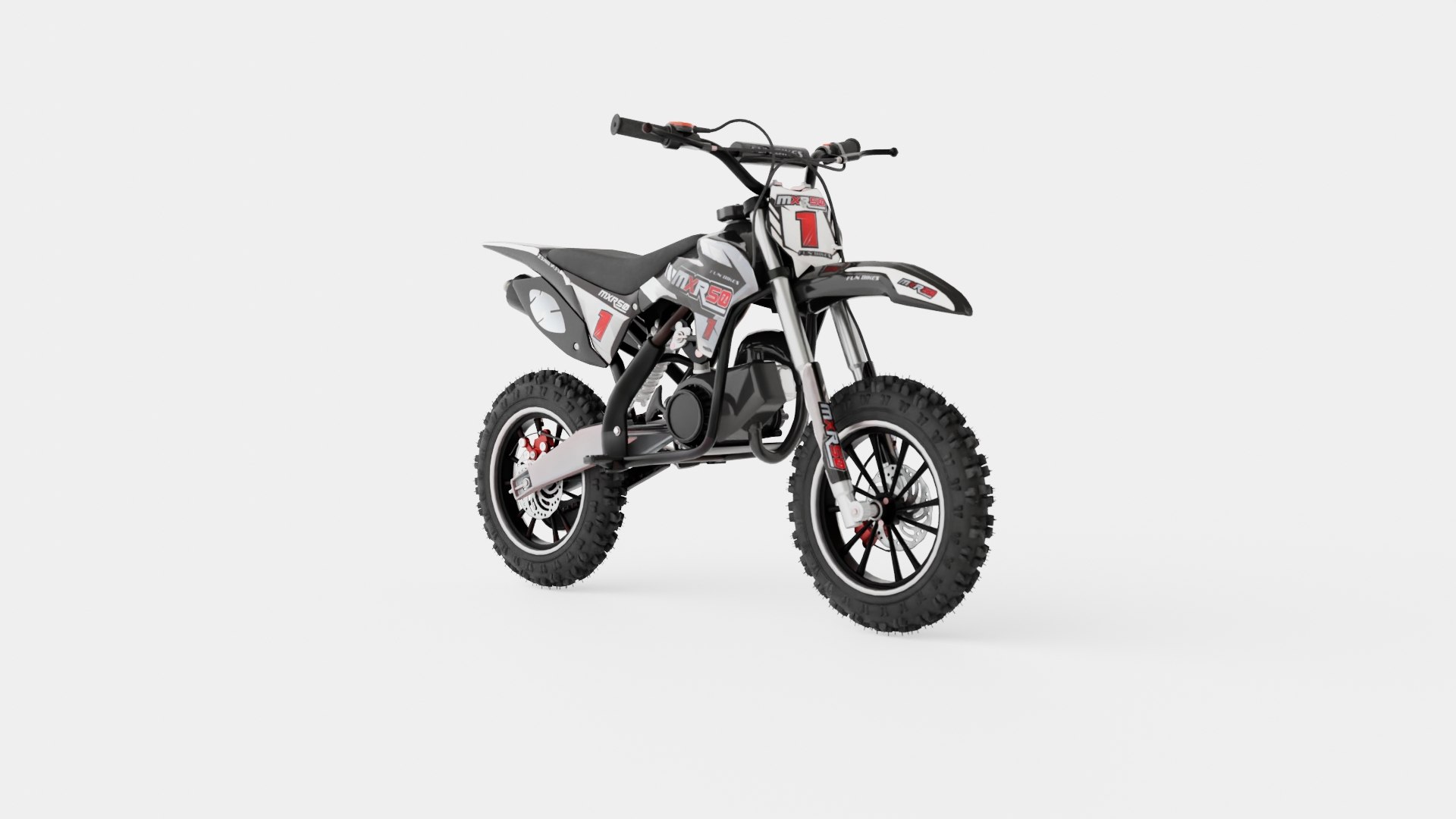 MXR 50cc Motorbike Black 3D - TurboSquid 2250061