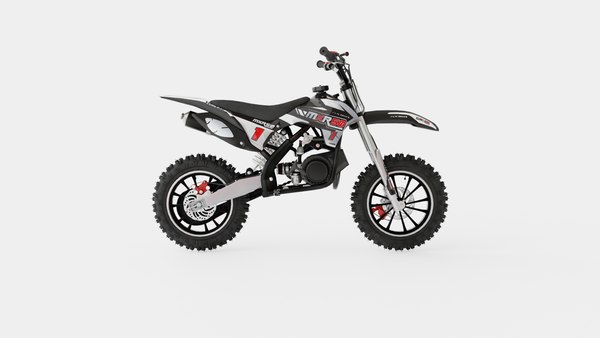 modelo 3d Moto MXR 50cc Negra - TurboSquid 2250061