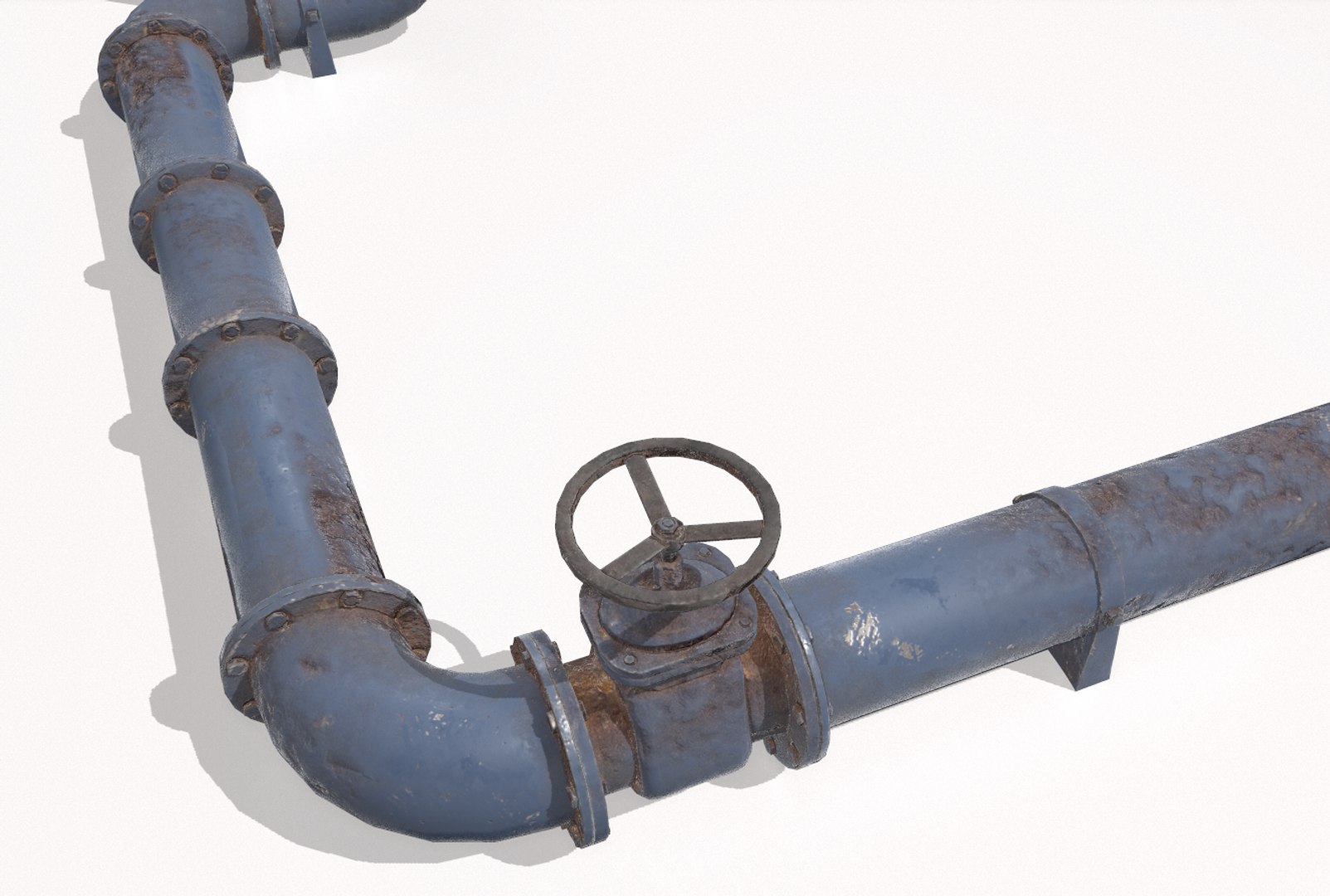 3D Pack Industrial Rusted Pipes - TurboSquid 1464383