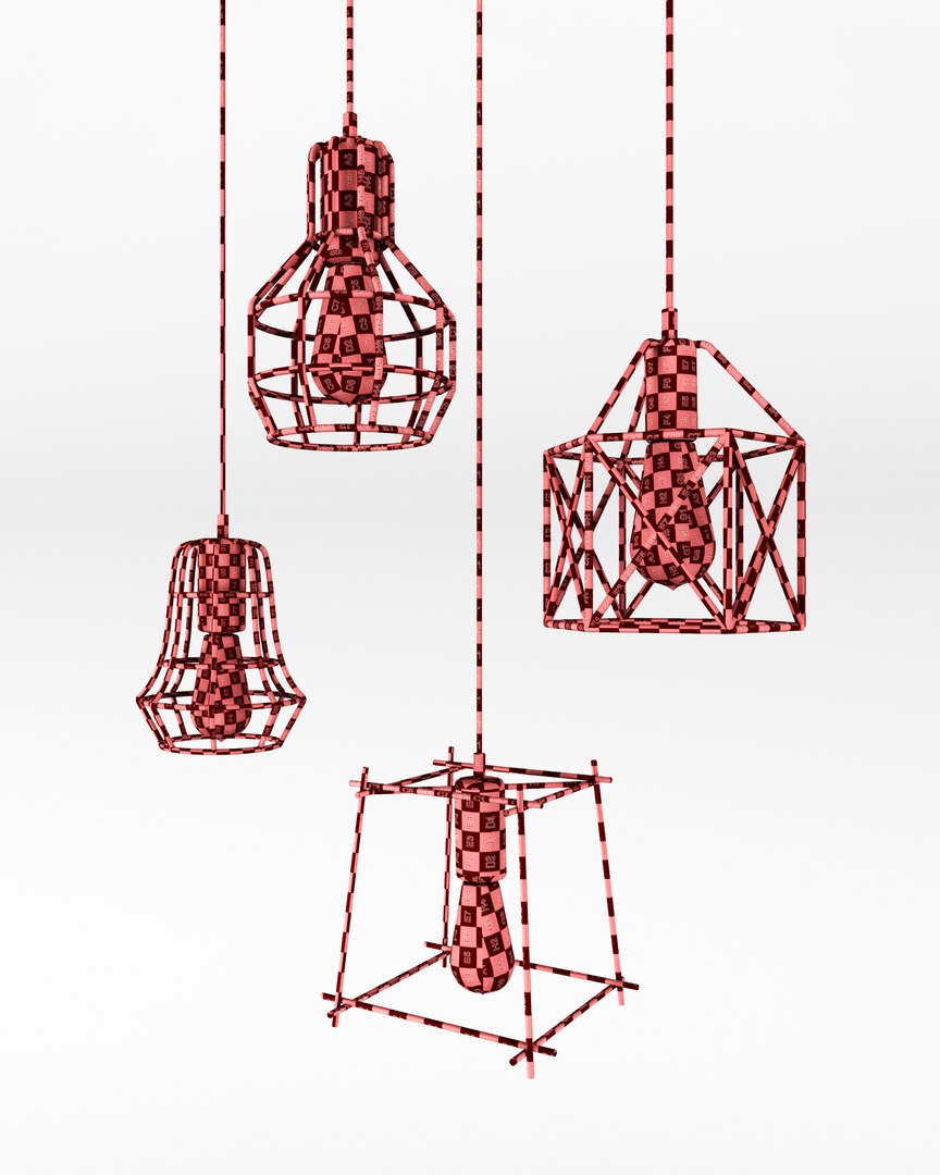 3D Cage Pendant Lights 1 - TurboSquid 2071213