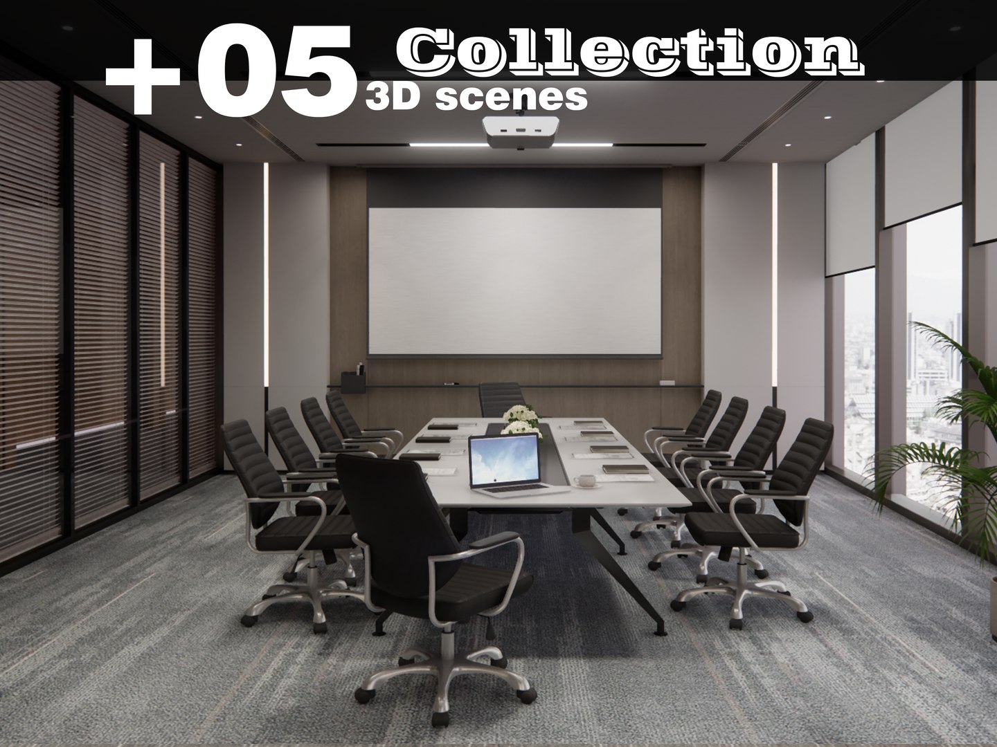 Conference Room-A2 3D Model - TurboSquid 2039602