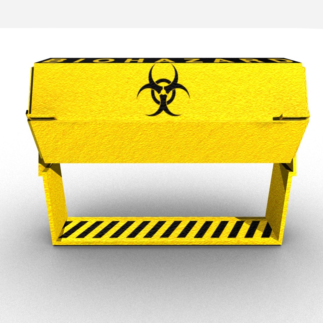 3D Model Bio Hazard Container - TurboSquid 1385916