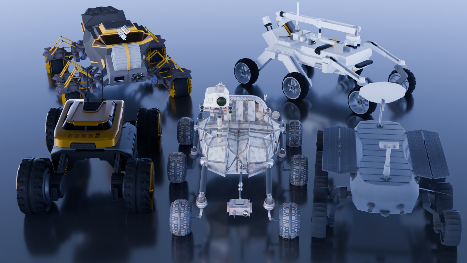 Space Rover Pack 3D - TurboSquid 2367613