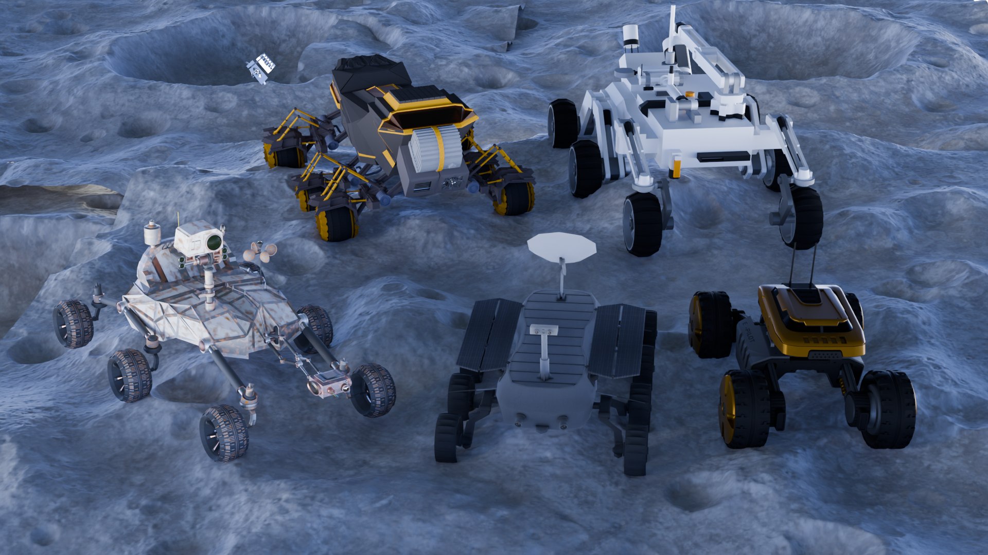 Space Rover Pack 3D - TurboSquid 2367613