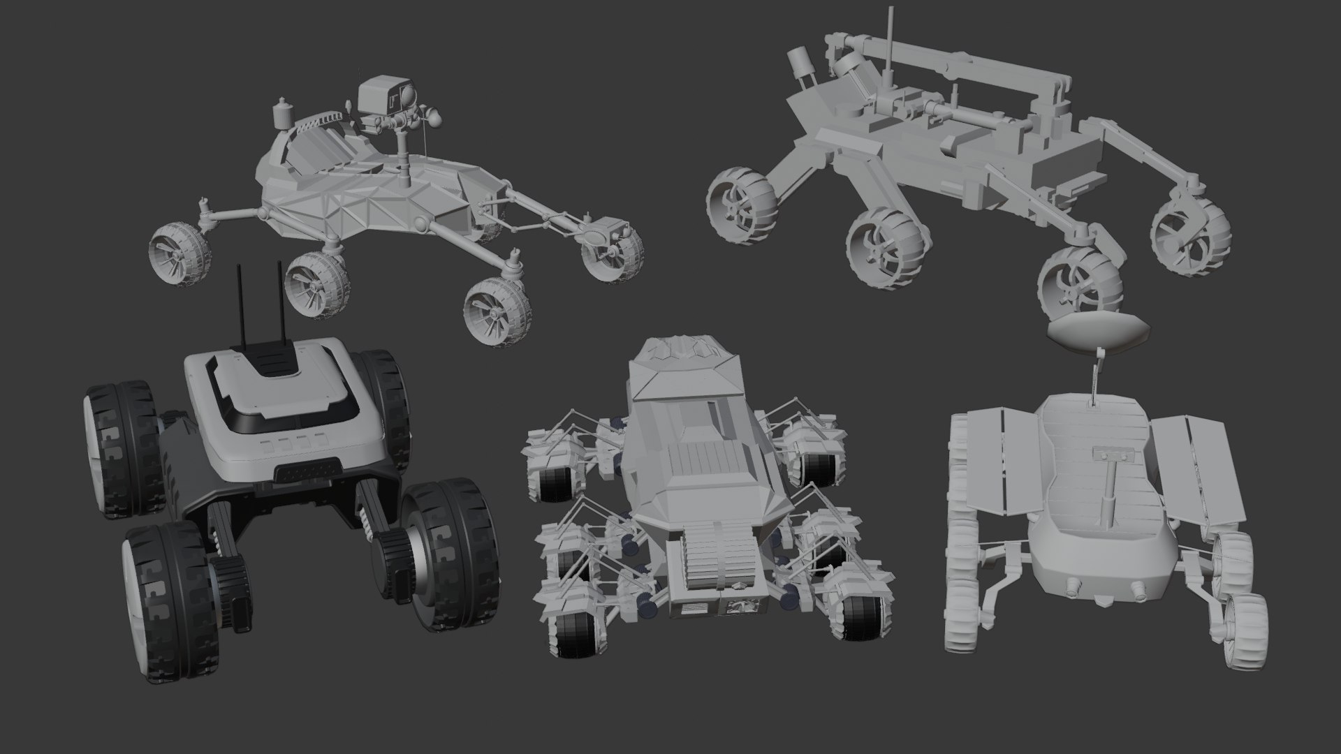 Space Rover Pack 3D - TurboSquid 2367613