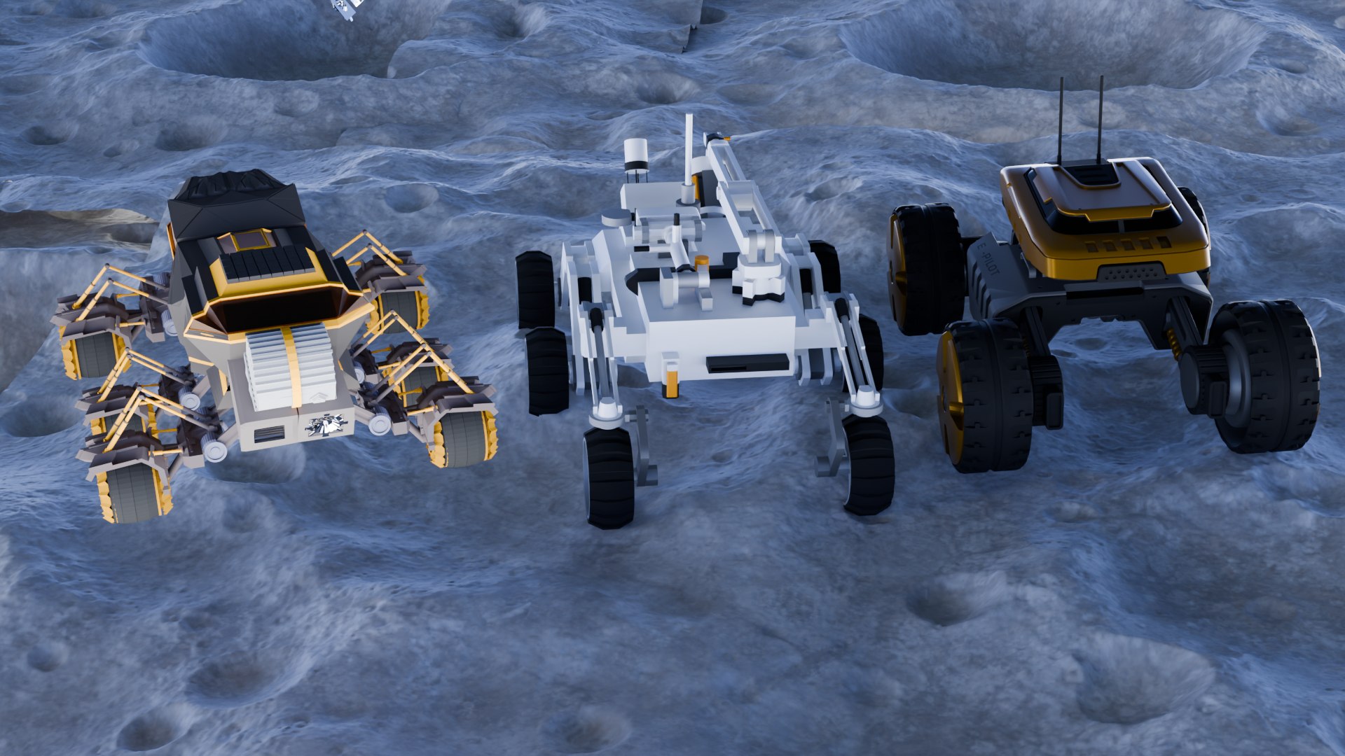 Space Rover Pack 3D - TurboSquid 2367613