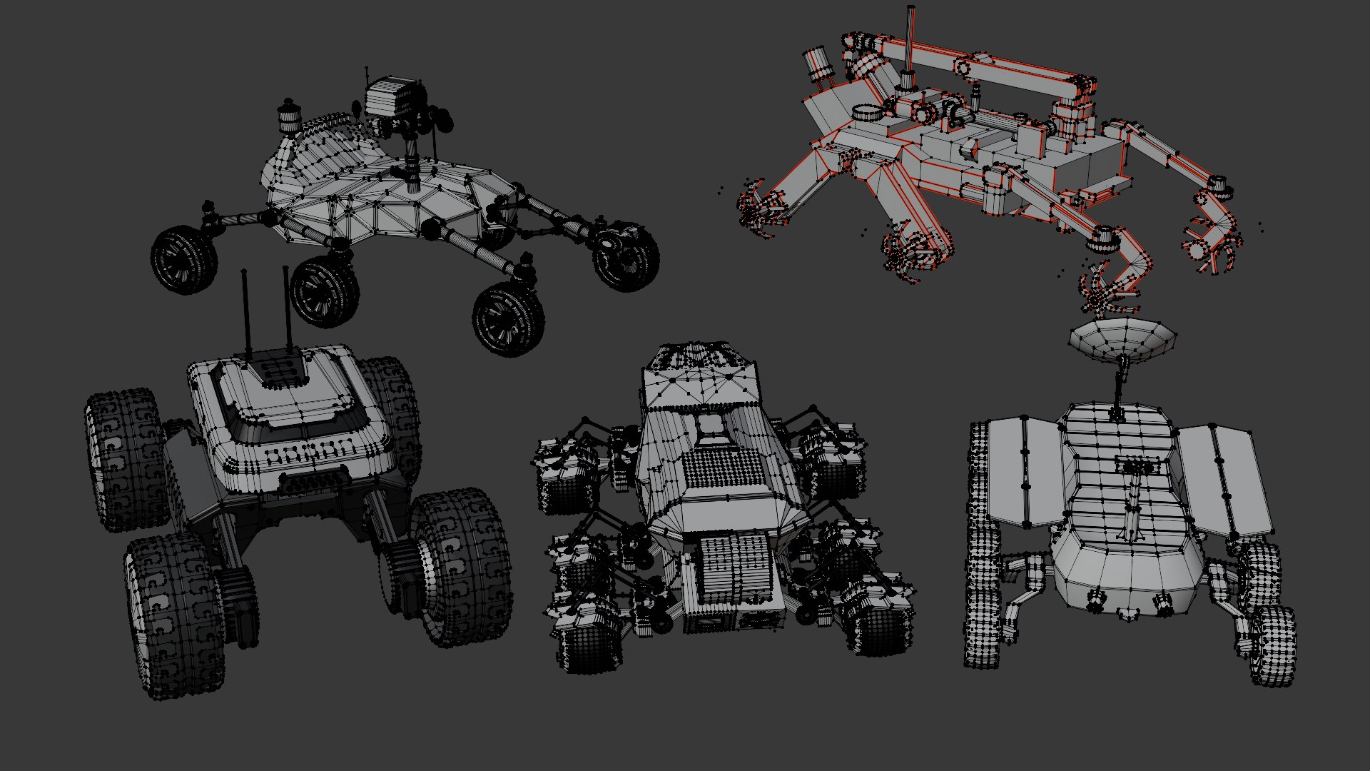 Space Rover Pack 3D - TurboSquid 2367613