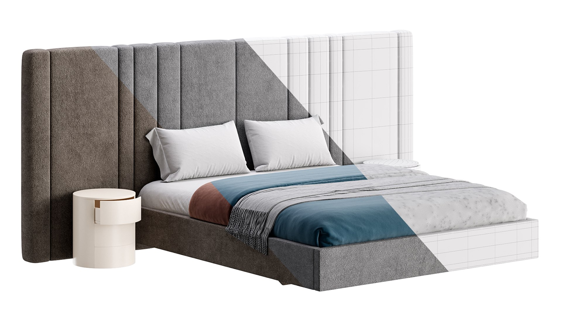 Dharmi Bed 3D Model - TurboSquid 2191976