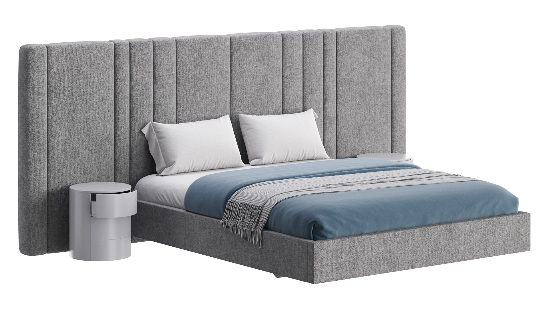 Dharmi Bed 3D Model - TurboSquid 2191976