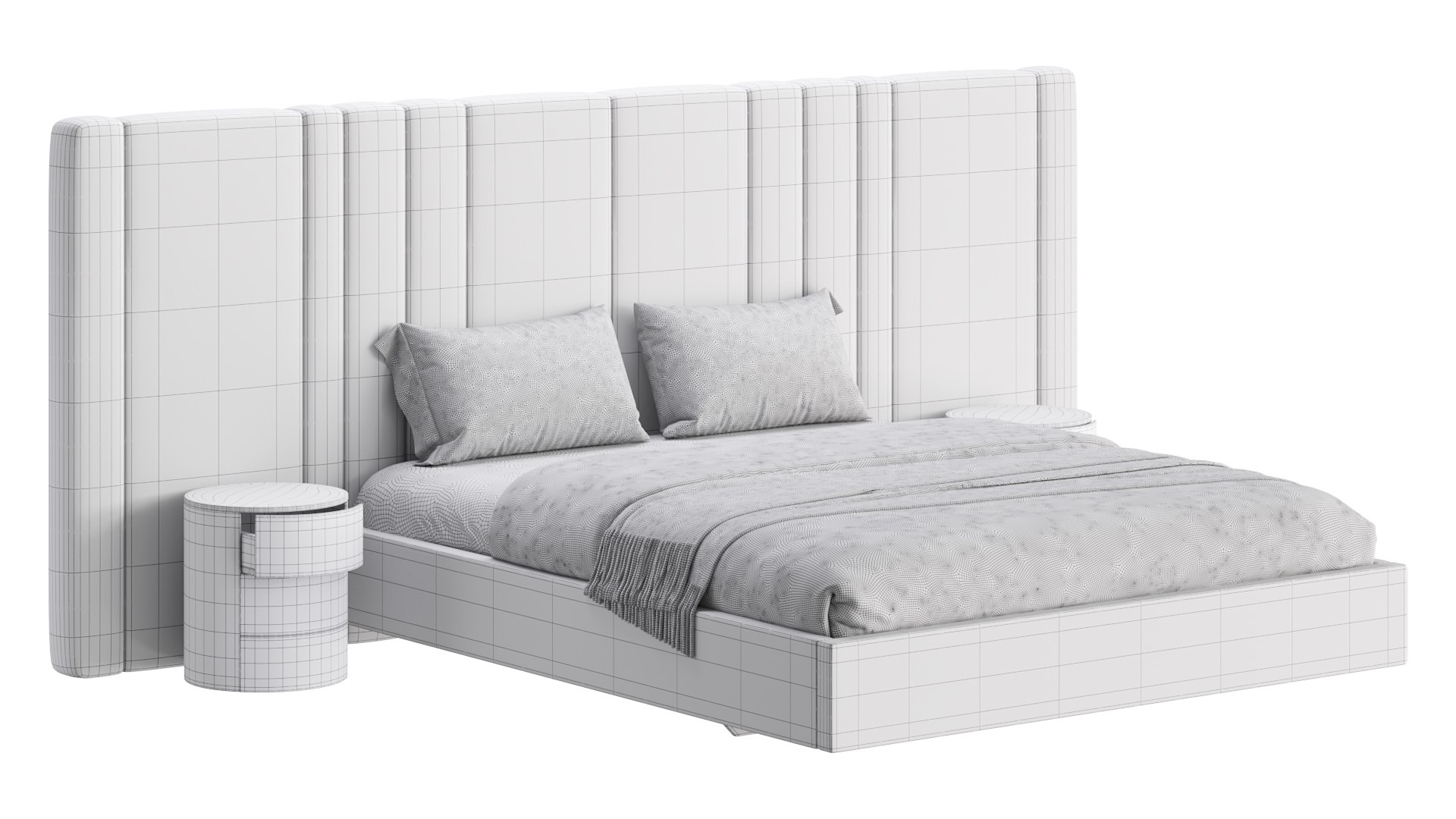 Dharmi Bed 3D Model - TurboSquid 2191976