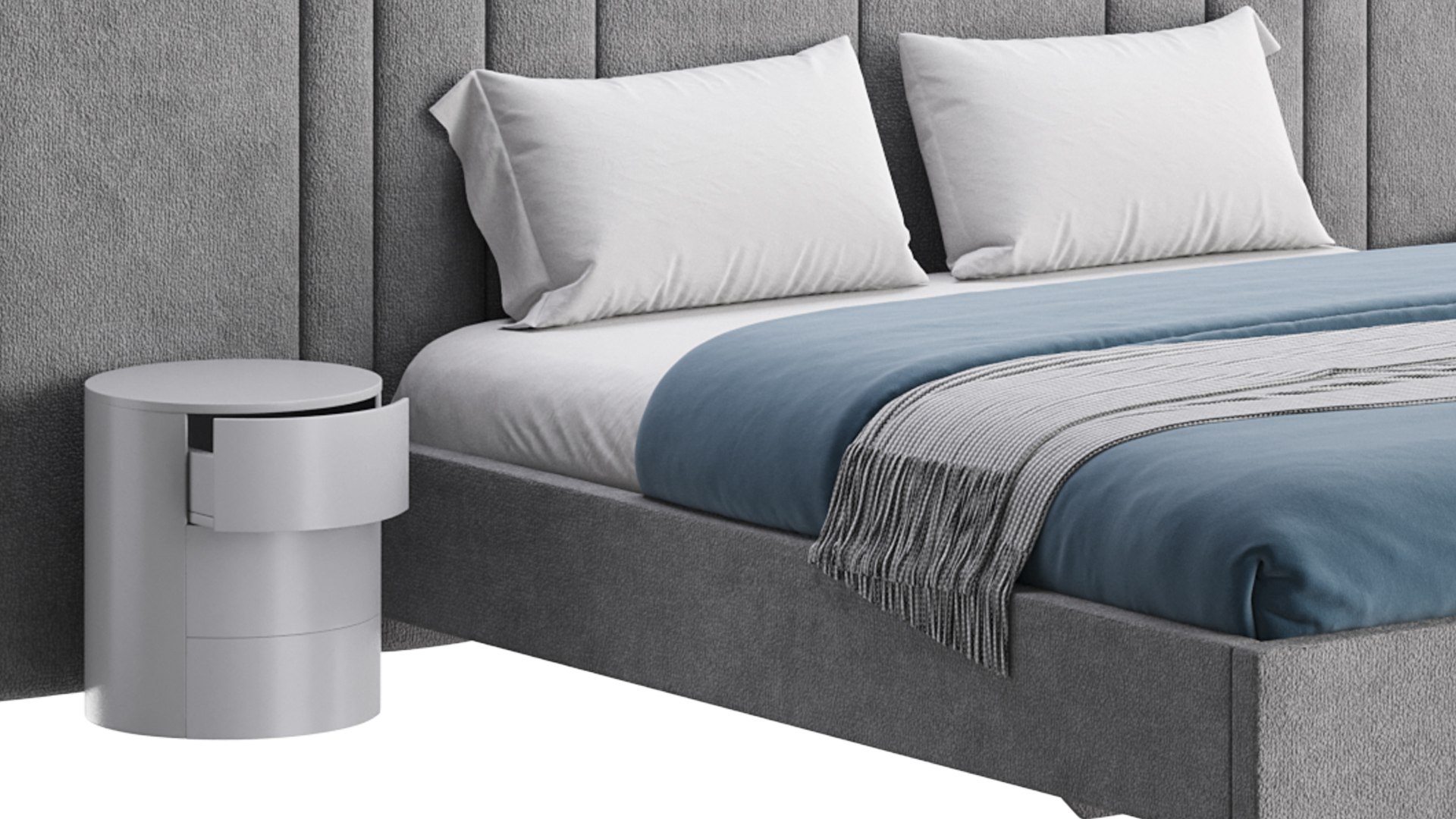 Dharmi Bed 3D Model - TurboSquid 2191976