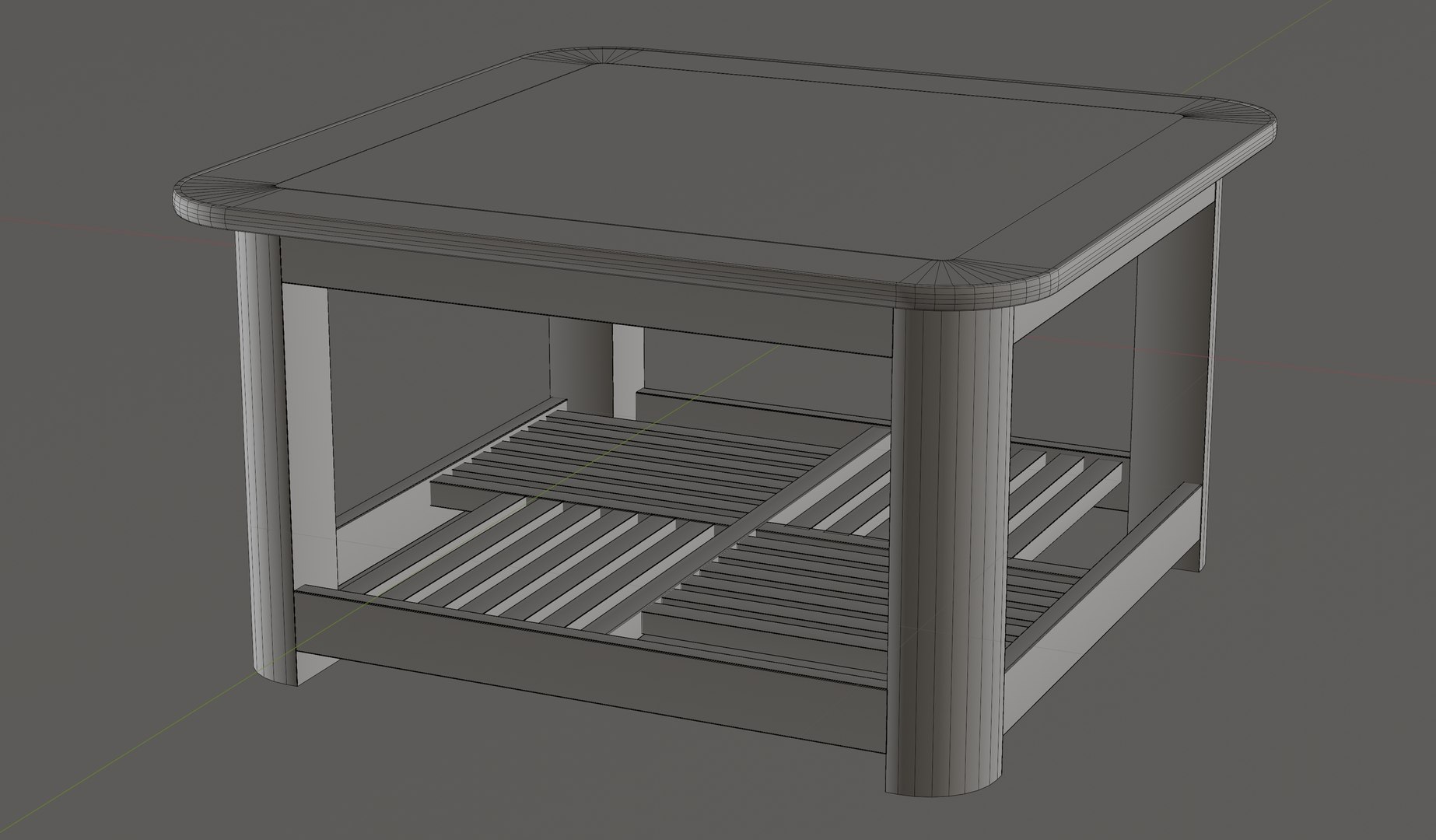 Wooden Glass Table 3D Model - TurboSquid 2276608