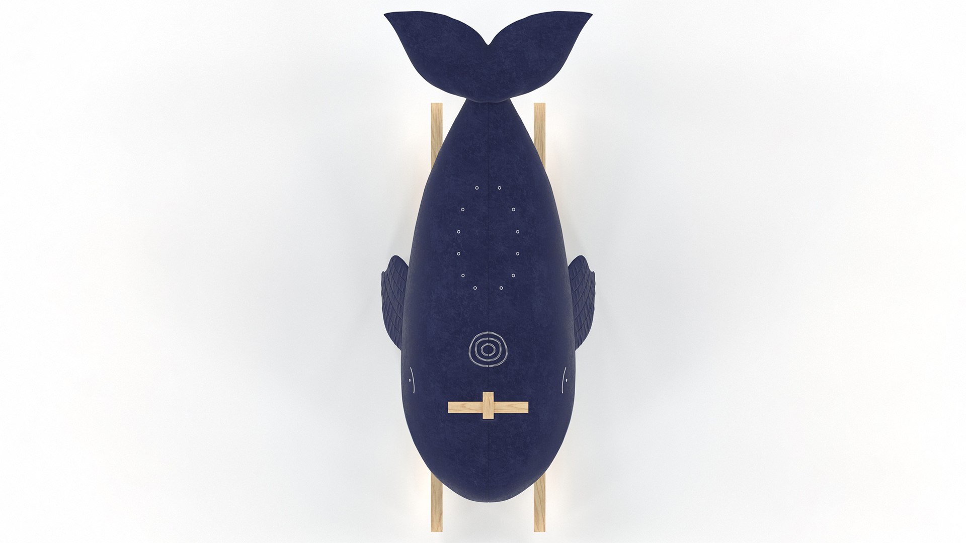 Crate And Barrel Whale Toddler Rocker Toy 3D Model - TurboSquid 2194156