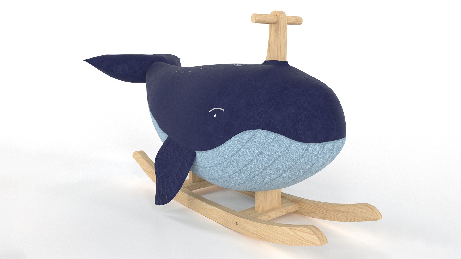 Crate And Barrel Whale Toddler Rocker Toy 3D Model - TurboSquid 2194156