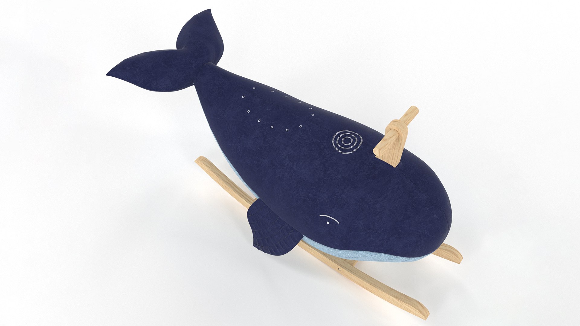 Crate And Barrel Whale Toddler Rocker Toy 3D Model - TurboSquid 2194156