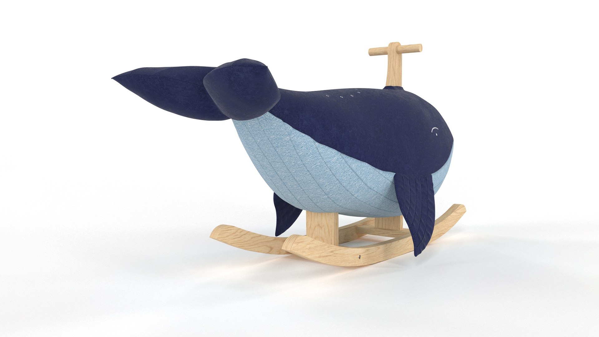 Crate And Barrel Whale Toddler Rocker Toy 3D Model - TurboSquid 2194156