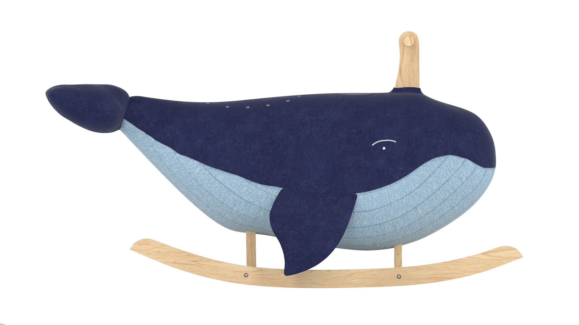 Crate And Barrel Whale Toddler Rocker Toy 3D Model - TurboSquid 2194156