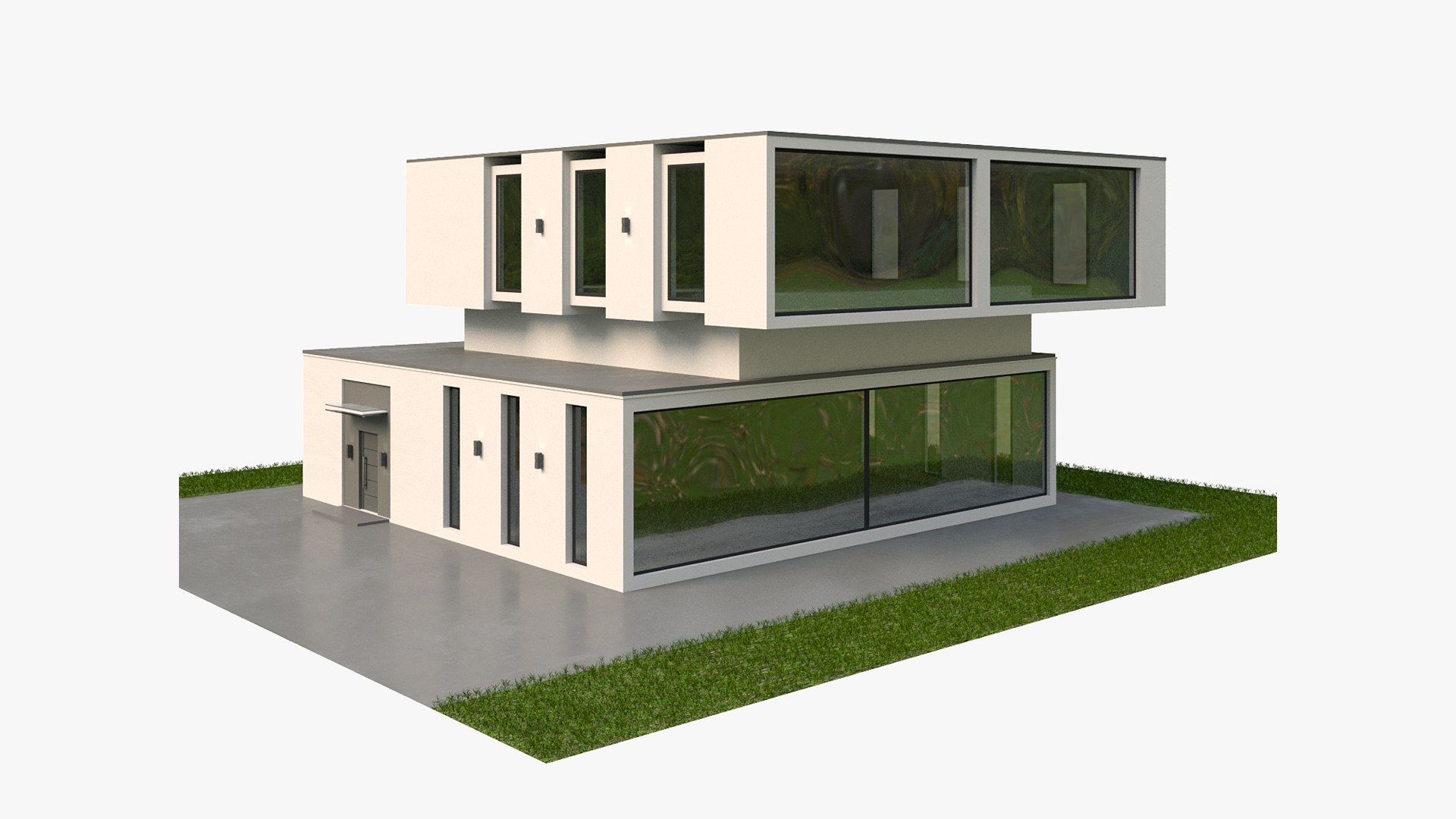 3D Villa In Neo-Constructivism Style - TurboSquid 2079677